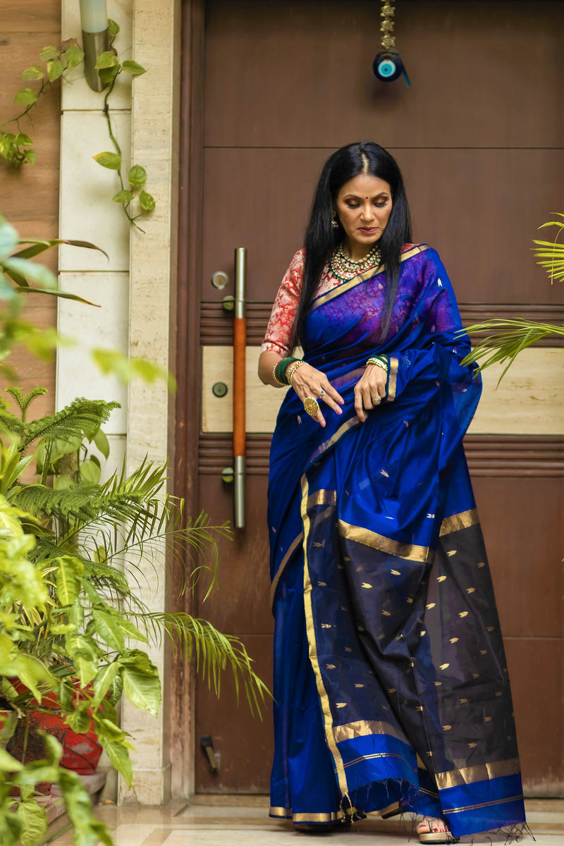 Basic Beauty Maheshwari Saree - Buy Online India - Varanane – Varanane Sarees